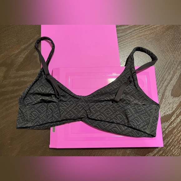 Fendi | Tops | Fendi X Skims Skimpy Scoop Bralette Black Medium M ...